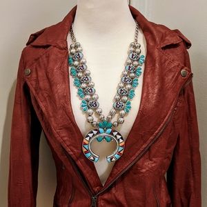 Jewelry | Colorful Aztec Squash Blossom Necklace Set | Poshmark